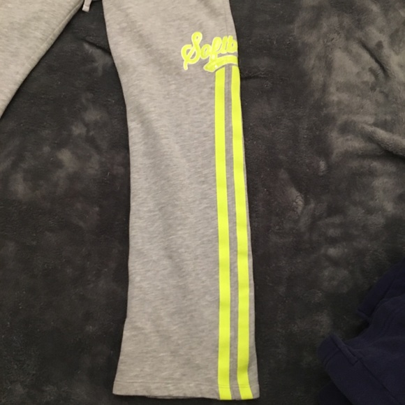 Justice | Bottoms | Justice Grey Sweatpants With Lime Green Softball ...